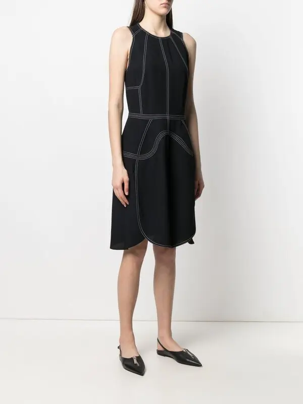 Stella McCartney Contrast-stitch Sleeveless Dress