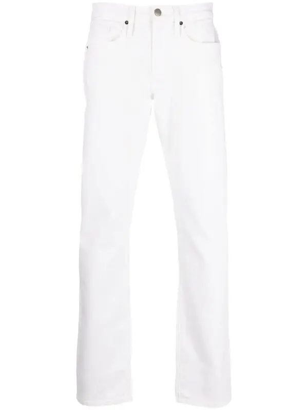 FRAME Straight-leg Jeans - White
