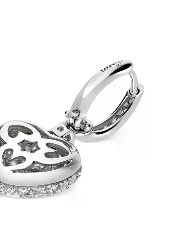 LEO PIZZO 18k White Gold Amore Diamond Earrings