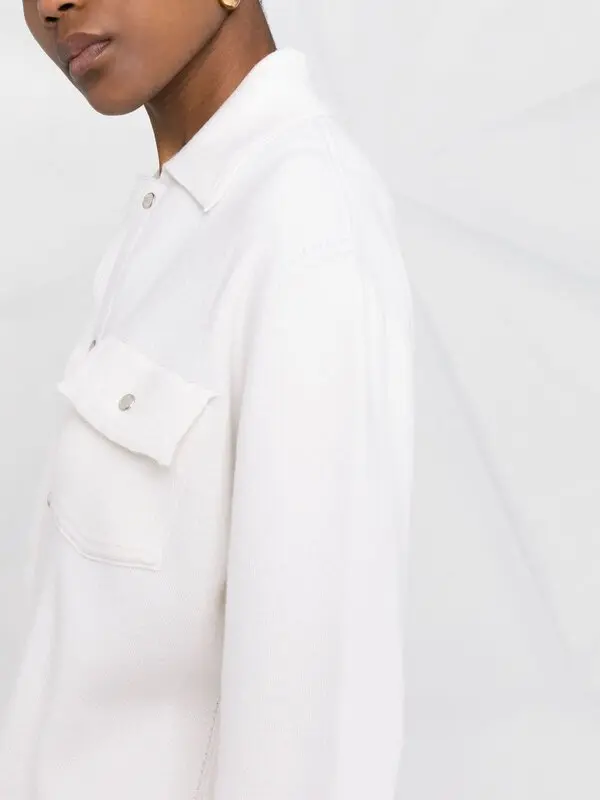 BARRIE Chest Flap-pocket Shirt - Neutrals