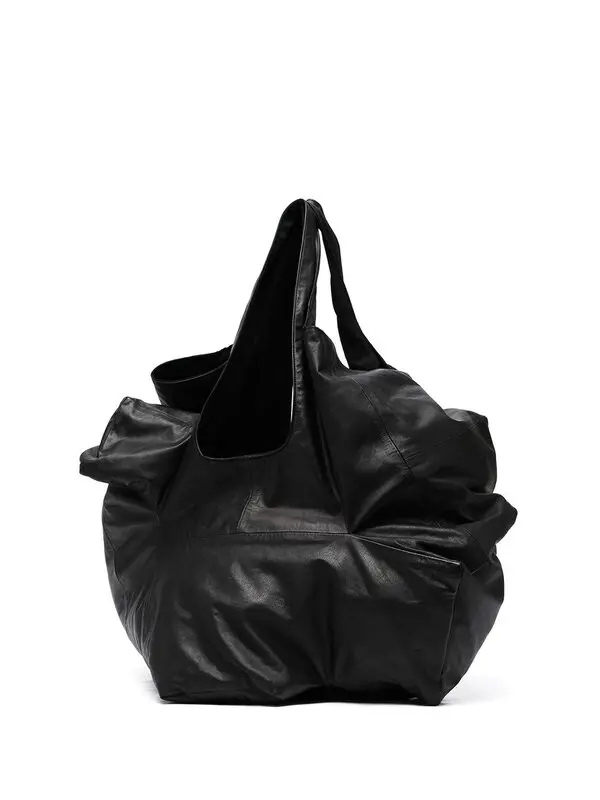 Yohji Yamamoto Unevenness Scrap L Tote - Black | Editorialist
