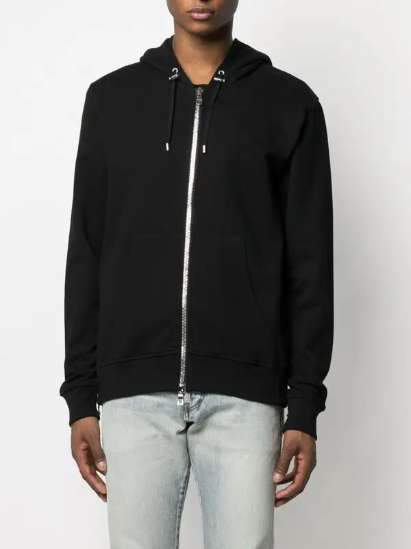 Balmain Logo-print Zip-up Hoodie