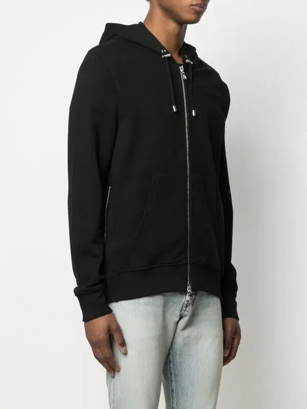 Balmain Logo-print Zip-up Hoodie
