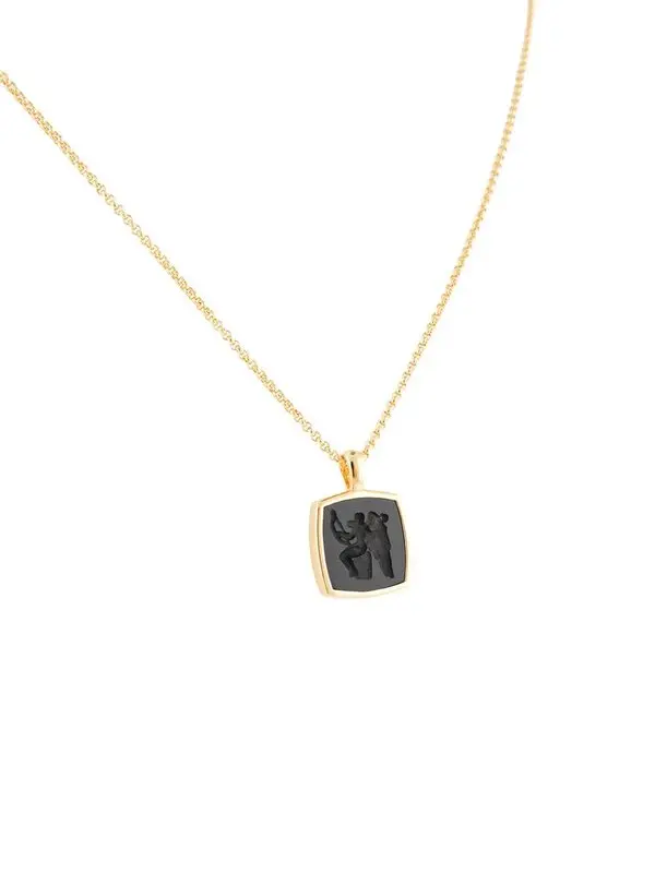 Tom Wood Eros Cushion Pendant Necklace - Gold
