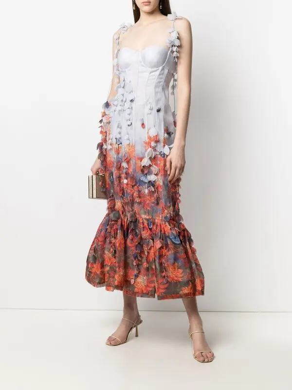 Zimmermann Botanica Printed Petal Gown In Purple - 42% Off | Editorialist