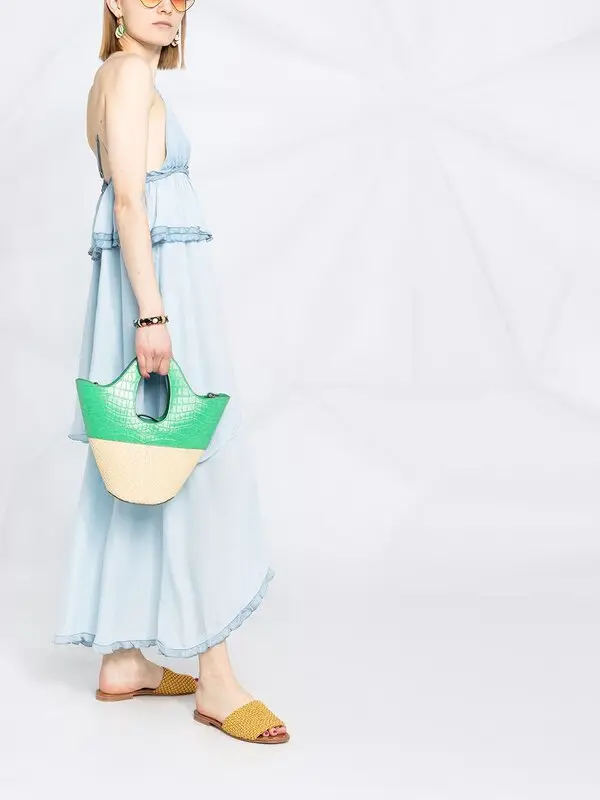 Pinko Agatha Ruffled Tiered Midi Dress