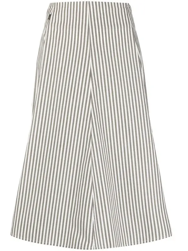 Woolrich Stripe-pattern A-line Skirt