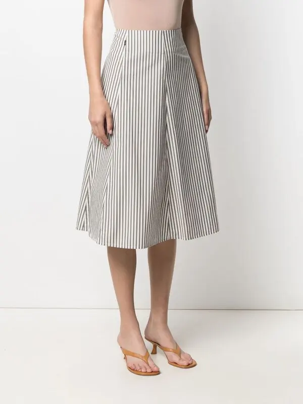 Woolrich Stripe-pattern A-line Skirt