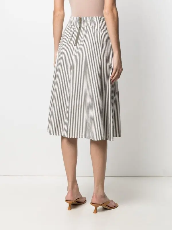 Woolrich Stripe-pattern A-line Skirt