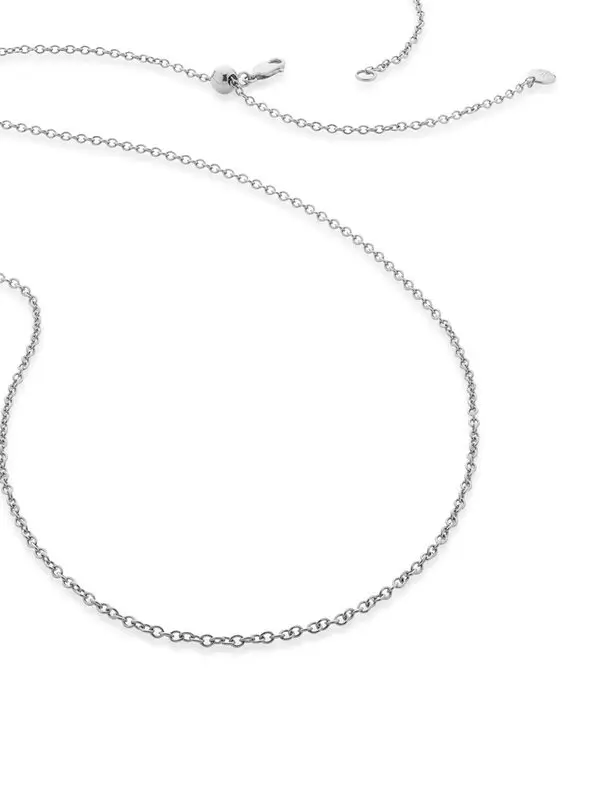 Monica Vinader 32/81cm Adjuster Rolo Chain - Silver