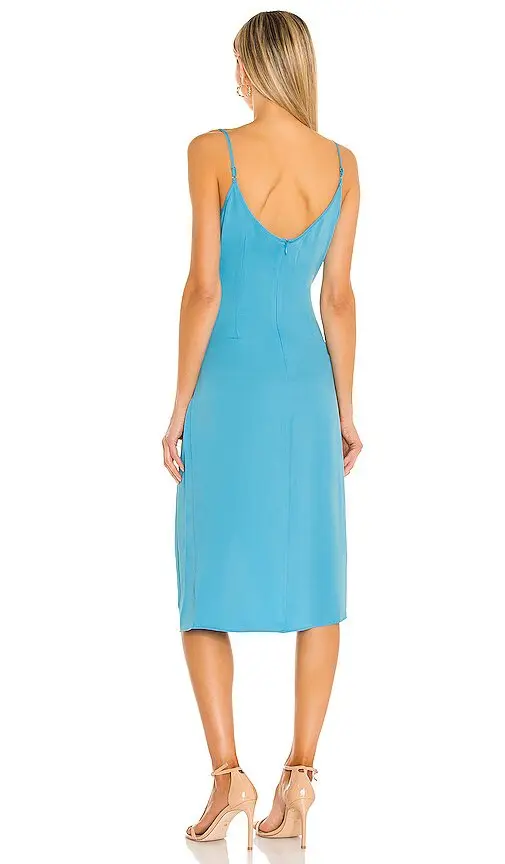 Bcbgeneration Satin Dress In Blue - Azule | Editorialist