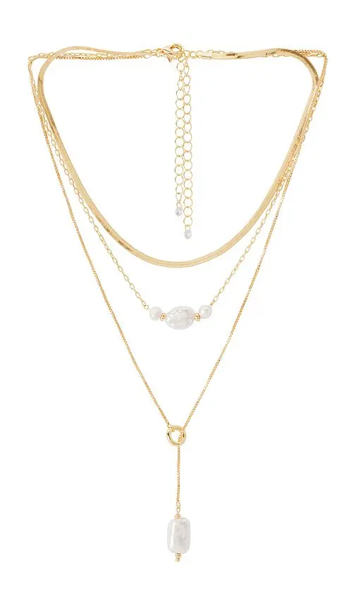 8 Other Reasons Layered Necklace - Gold