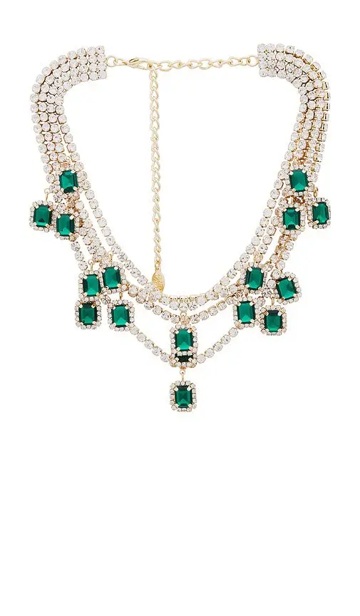 8 Other Reasons Layered Necklace - Green