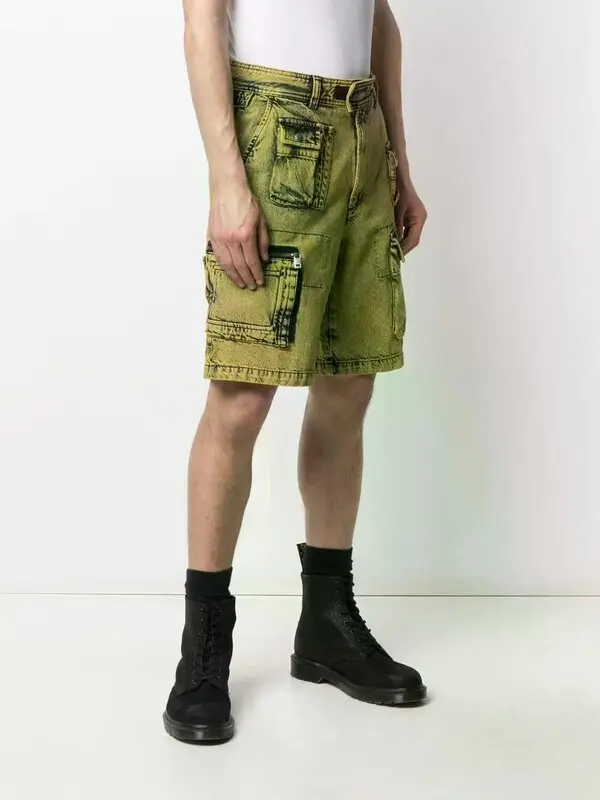 DIESEL® Overdyed Denim Cargo Shorts