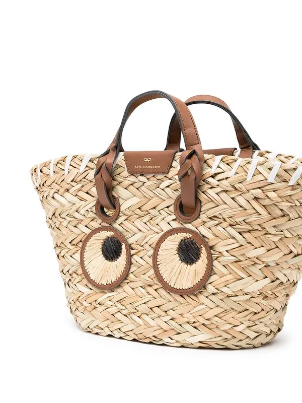 ANYA HINDMARCH Eyes Seagrass Straw Tote