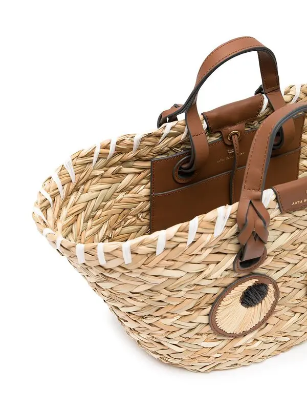 ANYA HINDMARCH Eyes Seagrass Straw Tote