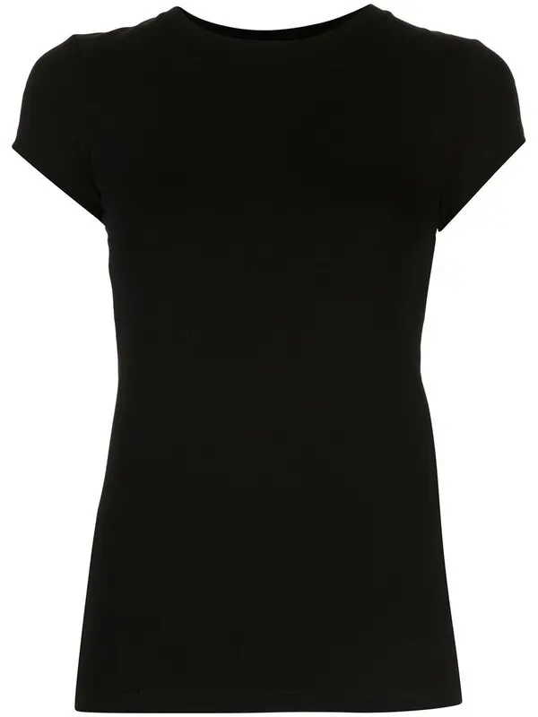 L'Agence Ressi Crew Neck T-shirt - Black