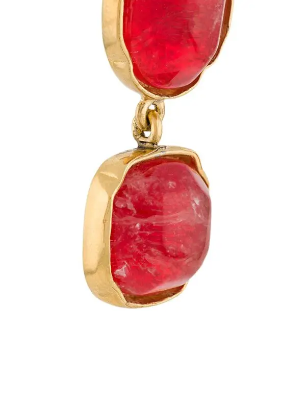 GOOSSENS Two Cabochon Earrings