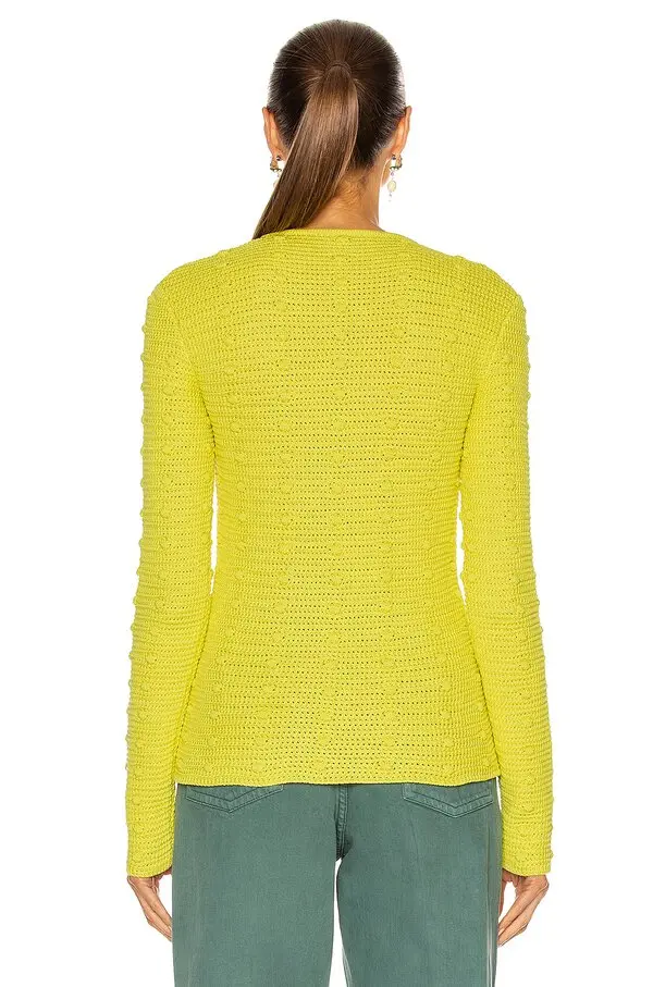 Bottega Veneta Pom Pom Sweater - Limoncello