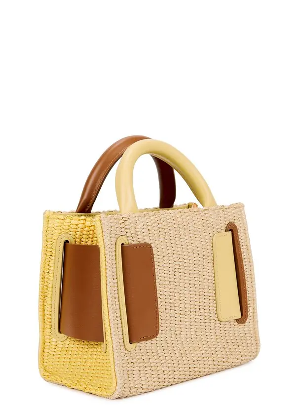 Boyy Bobby 18 Raffia Top Handle Bag - Brown | Editorialist