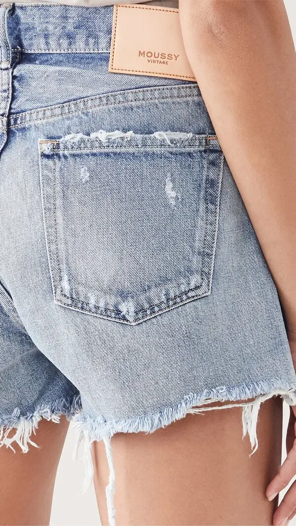 Moussy Vintage Packard Denim Shorts - Blu