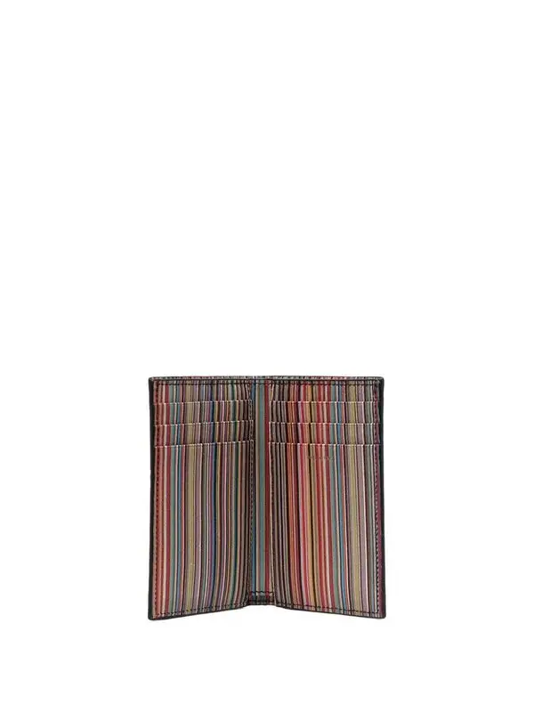 Paul Smith Artist Stripe-print Leather Cardholder