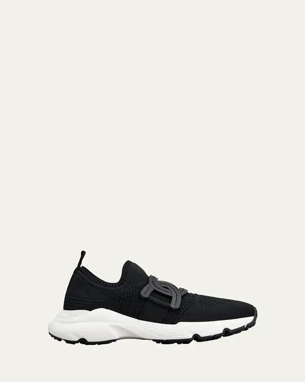 TOD'S Kate Knit Trainer Sneakers - Black