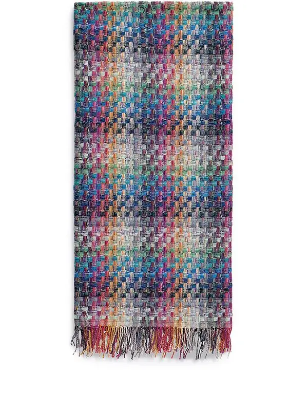 Missoni Husky Knitted Throw - Blue