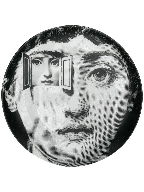 FORNASETTI Tema E Variazioni Wall Plate - Black