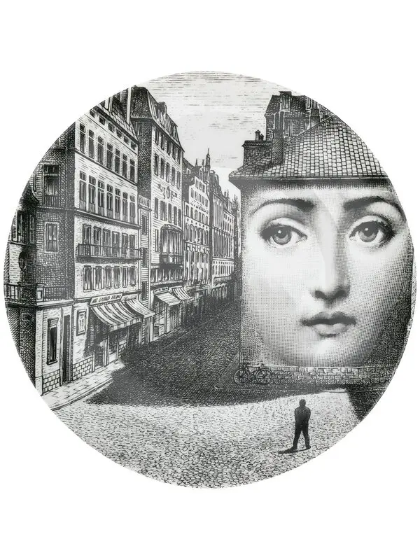 FORNASETTI Tema E Variazioni Wall Plate - Black