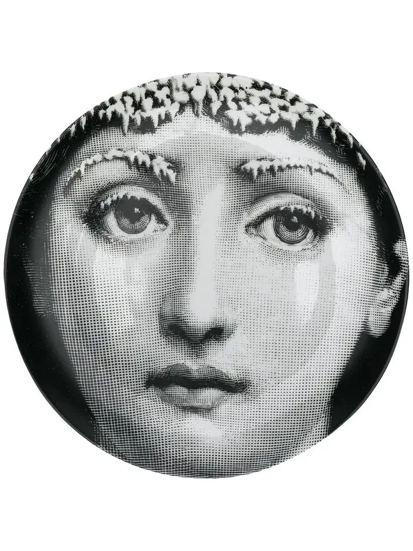 FORNASETTI Decorative Wall Plate - Black