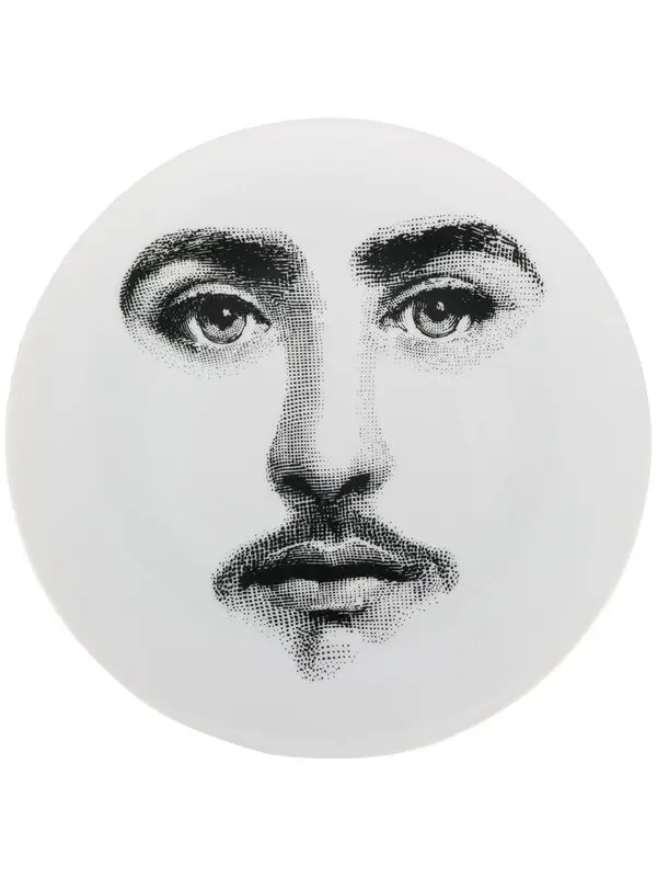 FORNASETTI Portrait Plate - White