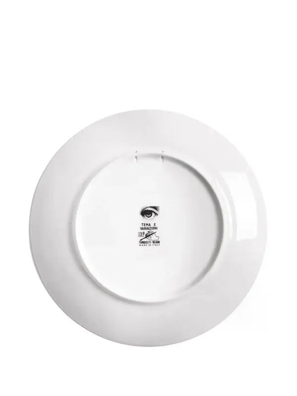 FORNASETTI Tema E Variazioni N.139 Decorative Plate - Black