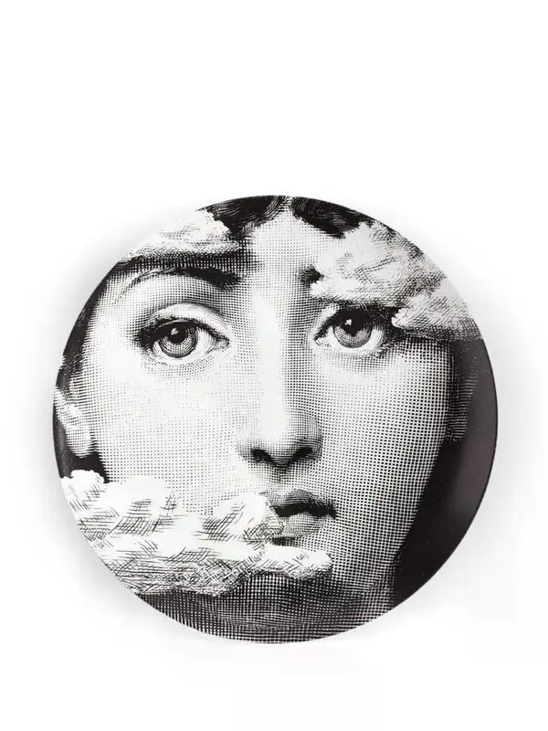 FORNASETTI Tema E Variazioni N.139 Decorative Plate - Black