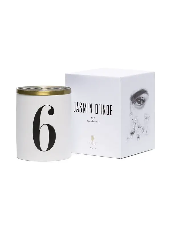 L'Objet Jasmin D'inde No. 6 Candle - White