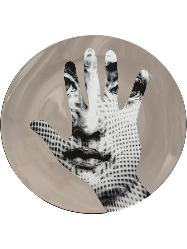 FORNASETTI Hand T&v Wall Plate - Grey