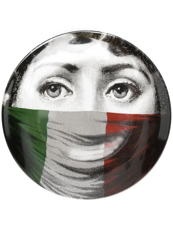 FORNASETTI United With The World Wall Plate - Black
