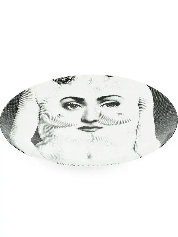 FORNASETTI Face And Chest Print Plate