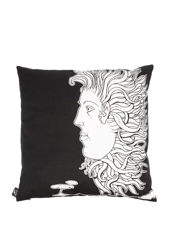 FORNASETTI Solitudo Silk Cushion