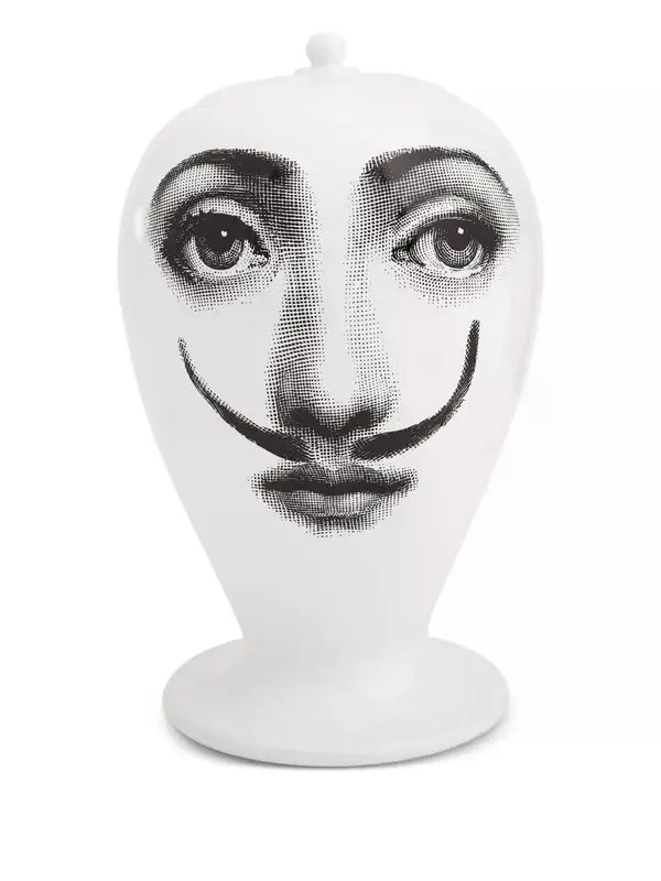 FORNASETTI Femme Aux Moustache Vase - White
