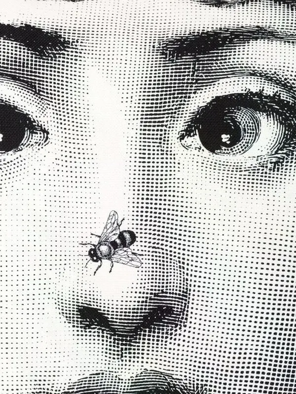 FORNASETTI Ape Photograph-print Cushion - Black