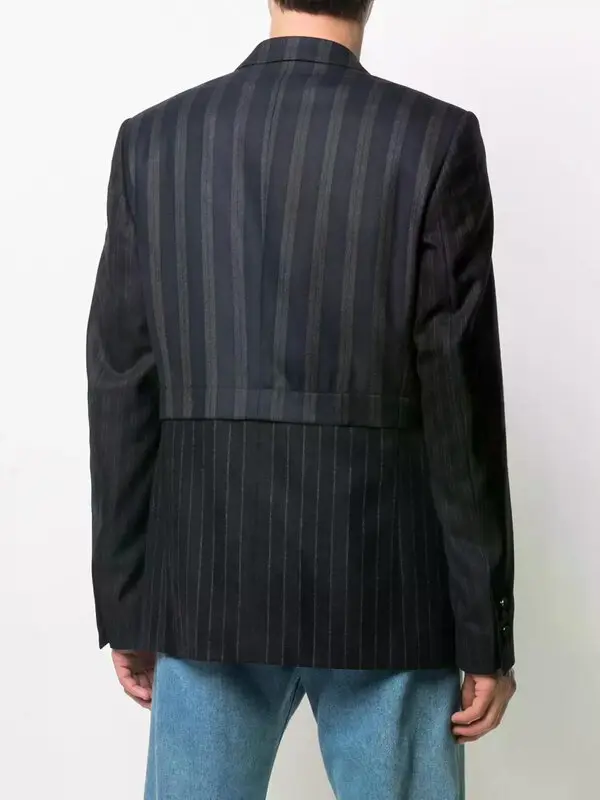 WALTER VAN BEIRENDONCK Pinstripe-panel Blazer