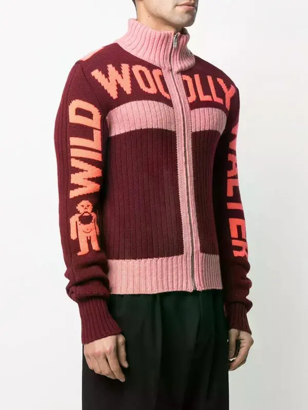 WALTER VAN BEIRENDONCK Wild Woolly Zipped Cardigan