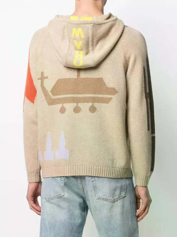WALTER VAN BEIRENDONCK Walter-war Knitted Hoodie
