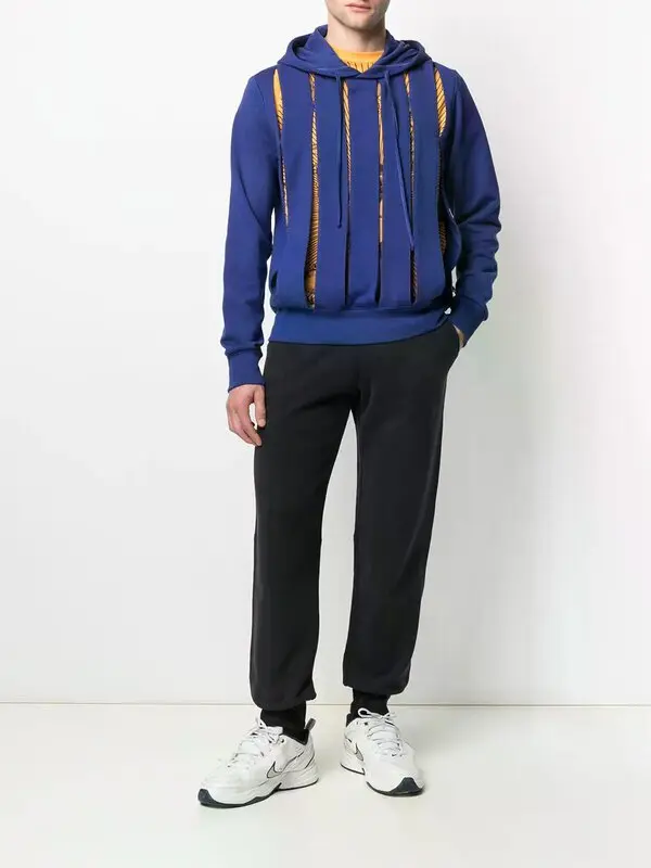 WALTER VAN BEIRENDONCK Slit Drawstring Hoodie