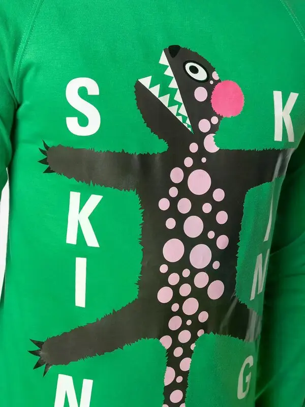 WALTER VAN BEIRENDONCK Graphic Print Cotton Sweatshirt