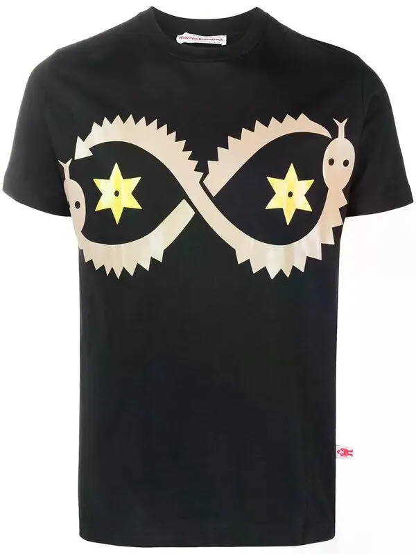 WALTER VAN BEIRENDONCK Snake-print T-shirt
