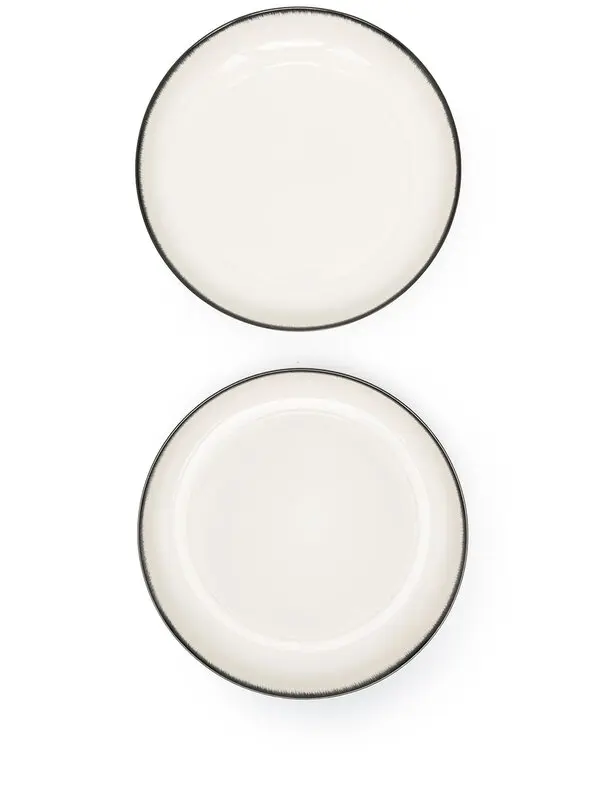 ANN DEMEULEMEESTER X SERAX Set Of Two Ceramic High Plates