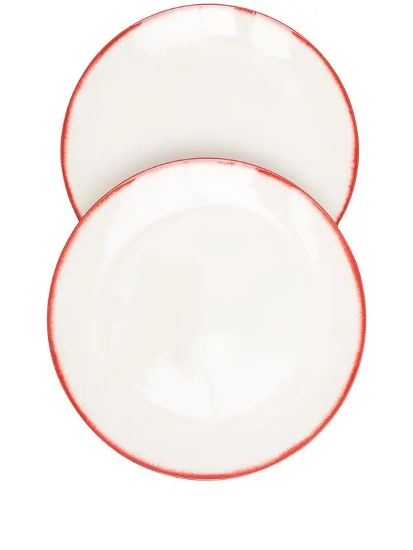 ANN DEMEULEMEESTER X SERAX Set Of Two Porcelain Plates - White