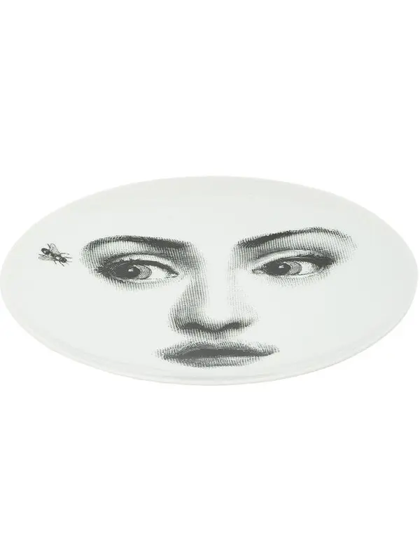FORNASETTI Portrait And Fly Print Plate